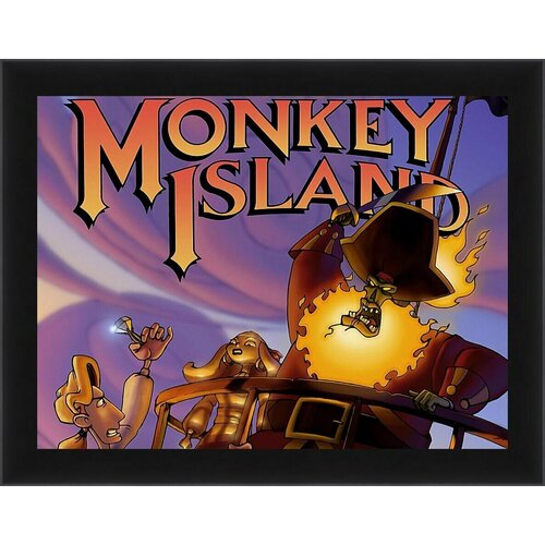 Плакат, постер на бумаге The Curse Of Monkey Island. Размер 30 х 42 см