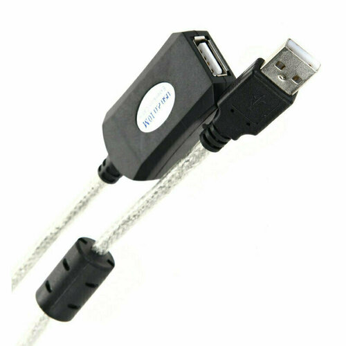 Кабель -адаптер VCOM(VUS7049-10M)USB2.0-repeater, Af> 10м, 1596965