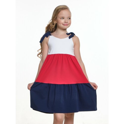 Платье Mini Maxi, размер 110, красный, белый