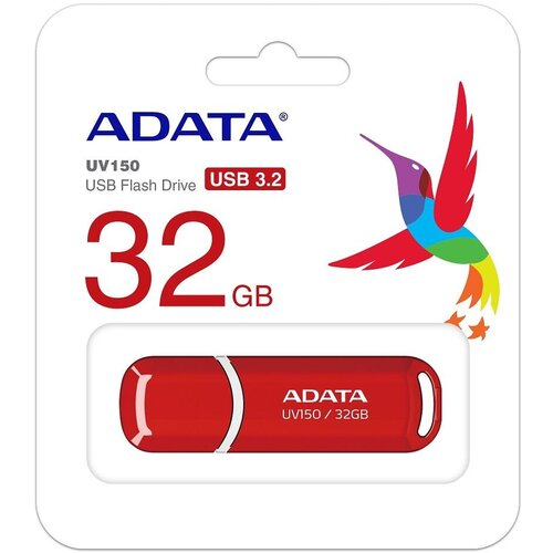 Флеш Диск A-Data 32Gb DashDrive UV150 AUV150-32G-RRD USB3.0 красный