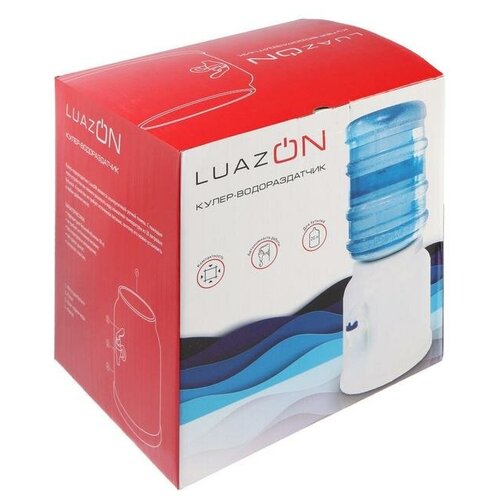 Уценка Кулер-водораздатчик LuazON, без нагрева и охлаждения, бутыль 11/19 л, белый