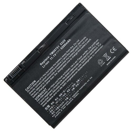 Аккумулятор для ноутбука Acer Extensa 5220, 5620, TravelMate 5530, 5720 Series (11.1V, 5200mAh, 58Wh). PN: TM00742, GRAPE34
