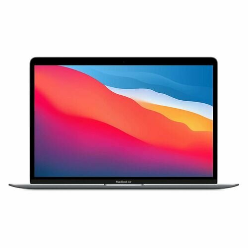 Ноутбук Apple MacBook Air A2337 MGN63ZP/A, 13.3", IPS, Apple M1 8 core 3.2ГГц, 8-ядерный, 8ГБ 256ГБ SSD, Mac OS, серый космос