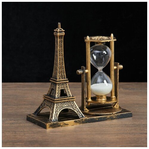 Песочные часы "Эйфелева башня", сувенирные, 15.5 х 6.5 х 16 см, микс 4154486