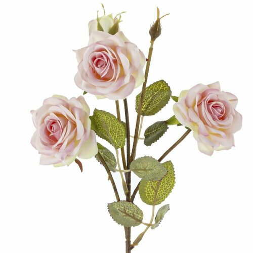 Цветок искусственный ALAT Home "Роза" / пластик, 10х10х50см