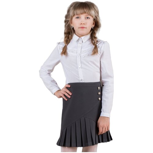 Школьная юбка Инфанта, размер 152-76, серый