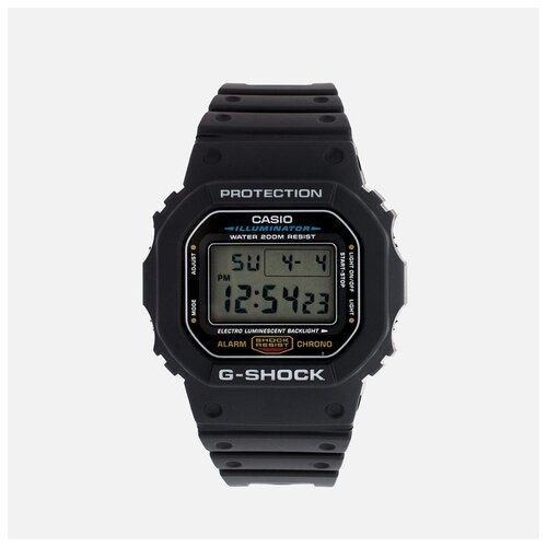 Наручные часы CASIO G-Shock DW-5600E-1, черный, серый