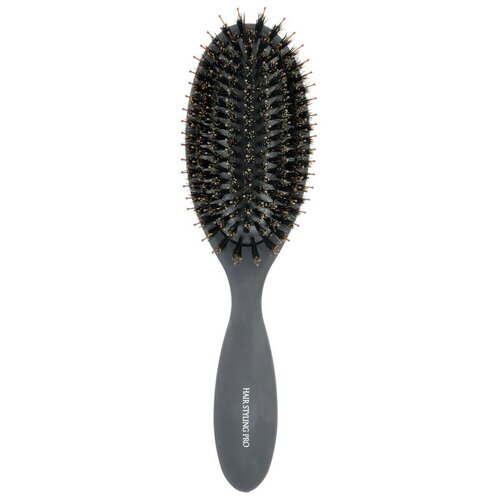 Vess HAIRSTYLING PRO Mix Cushion Brush / Профессиональная щетка для волос с натуральной щетиной, арт.723308
