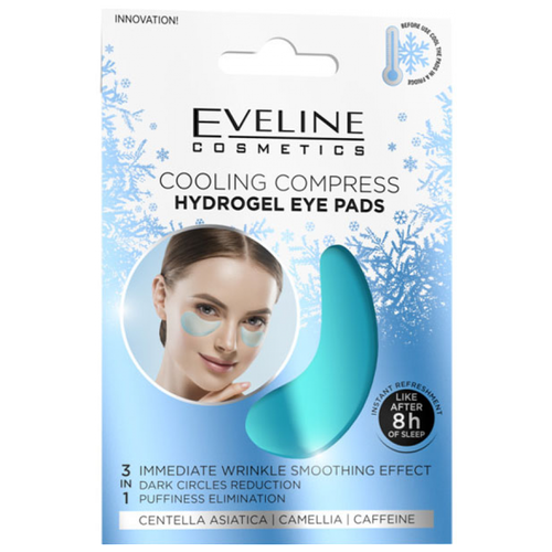 Гидрогелевые охлаждающие патчи для кожи вокруг глаз, Eveline Cosmetics