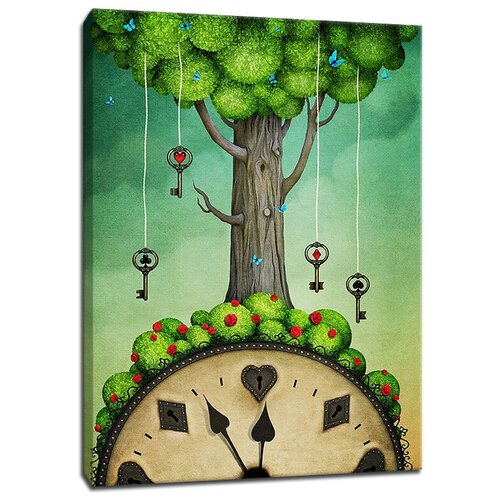 Картина Уютная стена "Дерево ключей - Алиса в Стране чудес" 50х60 см