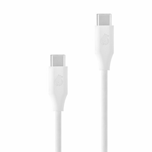 Кабель зарядный uBear Life Cable UCB-C/UCB-C 1.2м, 60W, белый