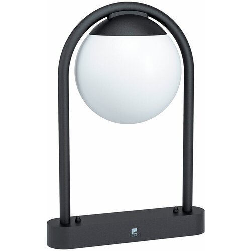 EGLO уличный светильник Prata Vecchia 98732, E27, 28 Вт, цвет арматуры: черный, цвет плафона белый