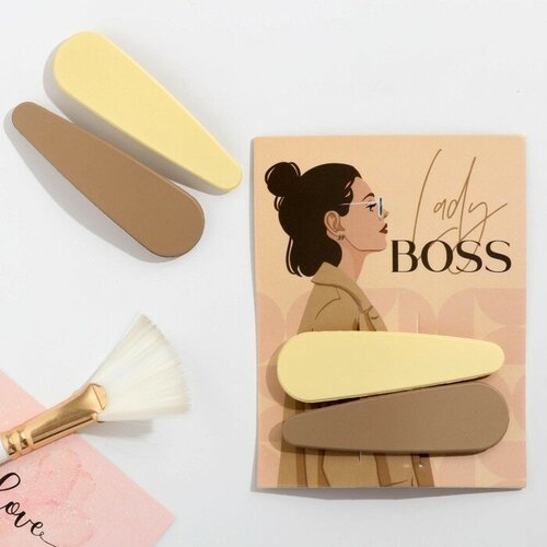 Заколки для волос "Lady boss", 2 шт