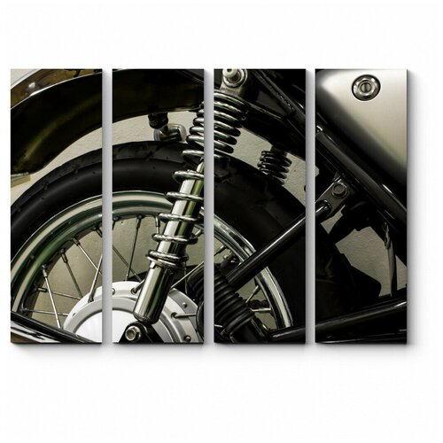 Модульная картина Колесо мотоцикла 70x53
