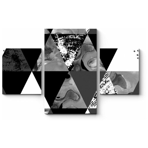 Модульная картина Узор из треугольников 120x78