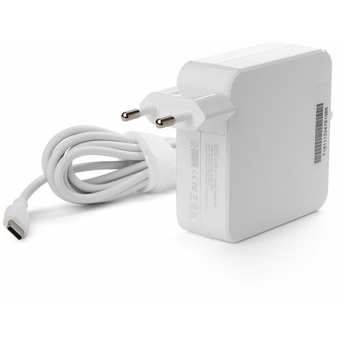 Универсальный блок питания 65W с портом USB-C, Power Delivery 3.0, Quick Charge 3.0, кабель 175 см. Белый