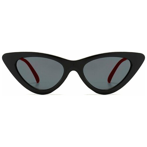 Солнцезащитные очки , черный, красный