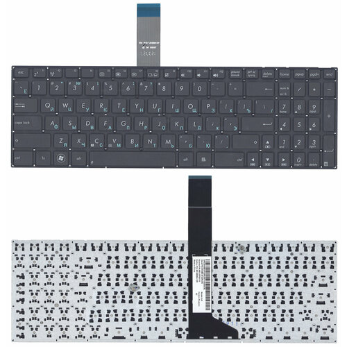 Клавиатура для Asus AEXJB00110, русская, черная, плоский Enter