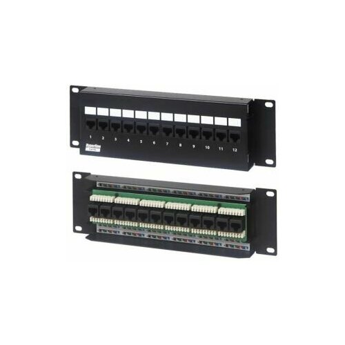 Патч-панель Hyperline PPW-12-8P8C-C5e-FR