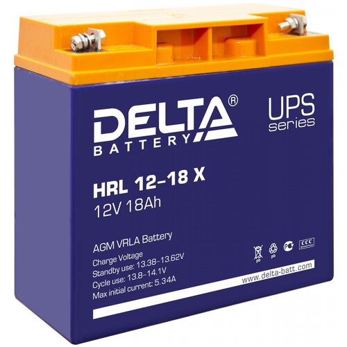 Аккумуляторная батарея Delta HRL 12-18 X (12V / 18Ah)