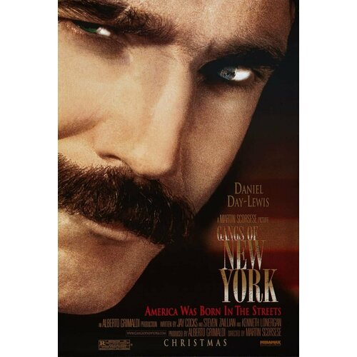 Плакат, постер на холсте Банды Нью-Йорка (Gangs of New York, 2002г). Размер 30 х 42 см