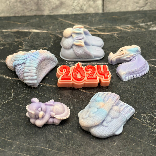 Набор новогоднего мыла - символ года 2024 дракон