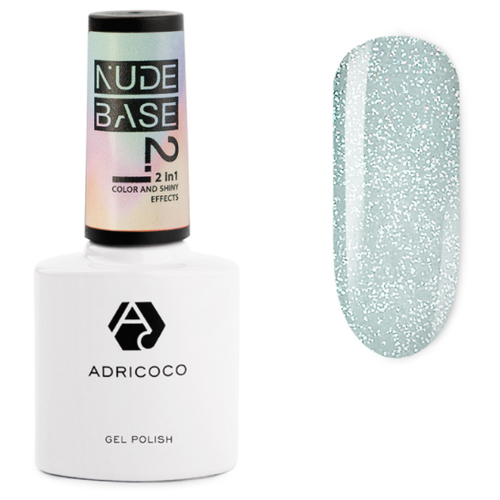 ADRICOCO Базовое покрытие Nude Base 2 in 1, 8 мл, 03 bliss, 8 мл, 20 г