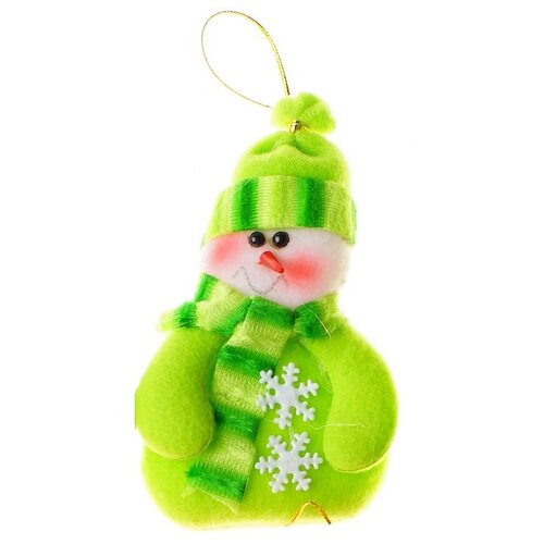 Рождественская декорация Снеговик, 12 см, Зеленый, China Dans, артикул 2014790, snowmangreensx2