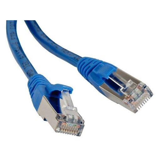 Патч-корд RJ45 - RJ45, 4 пары, FTP, категория 5е, 1.5 м, синий, LSZH, LANMASTER LAN-PC45/S5E-1.5-BL