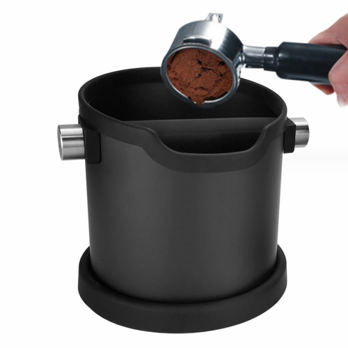Нок-бокс для кофейного жмыха диаметр на 15см MyPads, контейнер для кофейной гущи металлический