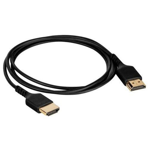 Кабель HDMI 2м Wize WAVC-HDMIUS-2M круглый черный