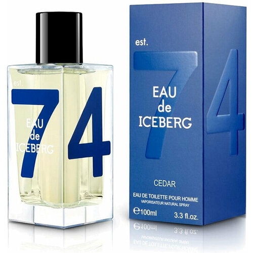 Iceberg, Eau deest. 74 Cedar pour homme, 100 мл, Туалетная вода Мужская