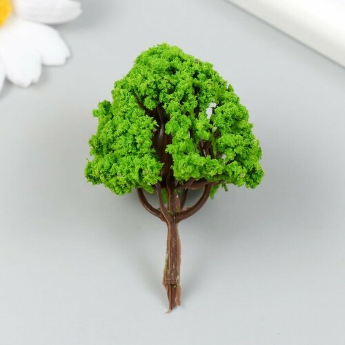 Искусственное растение для творчества пластик "Зелёное дерево" 6 см 9544571