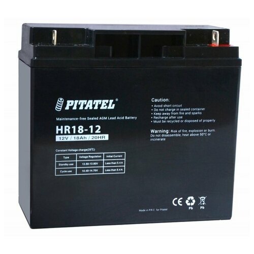 Аккумулятор Pitatel BC17-12, HR18-12 (12V, 18000mAh)
