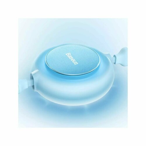 Кабель Baseus Bright Mirror 2 Series Retractable 3-in-1 Fast Charging Data Cable USB to M+L+C 3.5A, 1.1m (CAMJ010017) blue