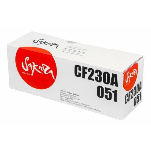 Картридж лазерный Sakura 30A / CF230A / Canon 051 / 051 черный 1700 стр. для HP, Canon (SACF230A/051)