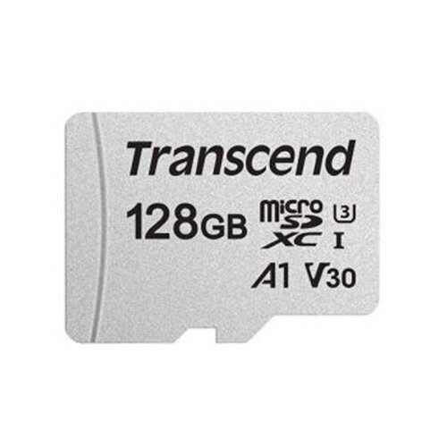 Карта памяти 128Gb - Transcend MicroSDXC Class10 UHS-I U3 A1 TS128GUSD300S-A (Оригинальная!)