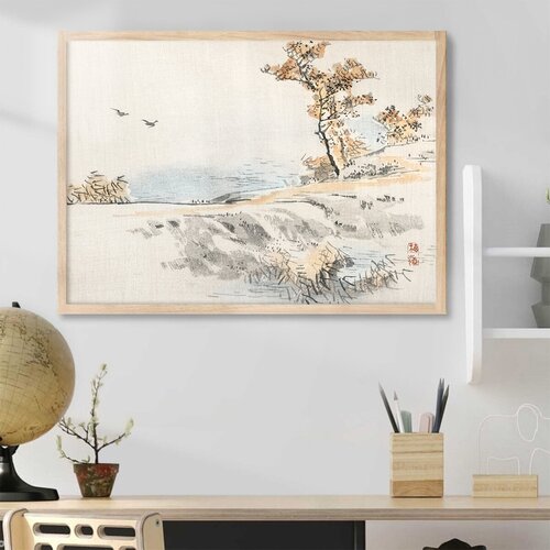 Постер без рамки "Японская гравюра" 40 на 50 в тубусе / Картина для интерьера / Плакат / Постер на стену / Интерьерные картины