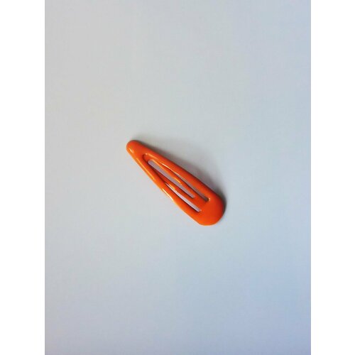 Заколка клик-клак многоцветная аксессуар для укладки волос оранжевый