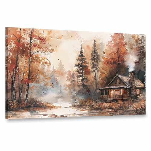 Интерьерная картина 100х60 "Осень любви"