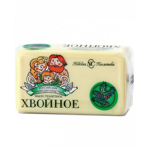 Невская Косметика Мыло кусковое Хвойное, 140 мл, 140 г