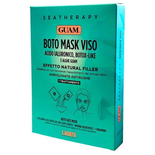 Guam Seatherapy маска для лица с гиалуроновой кислотой и водорослями Ботокс эффект, 50 мл