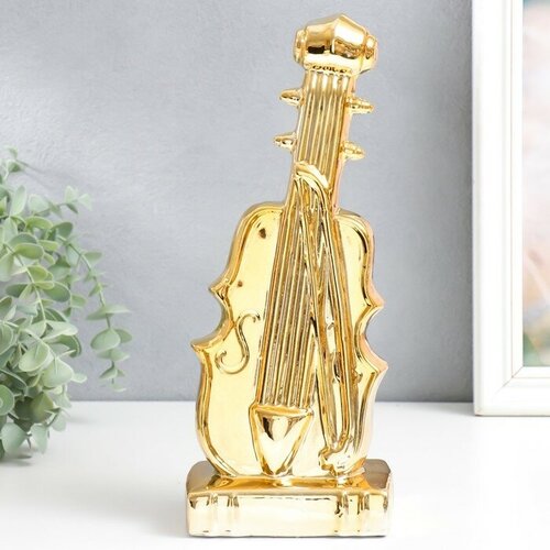 MARU Сувенир керамика "Скрипка со смычком" золото 30х12х9 см