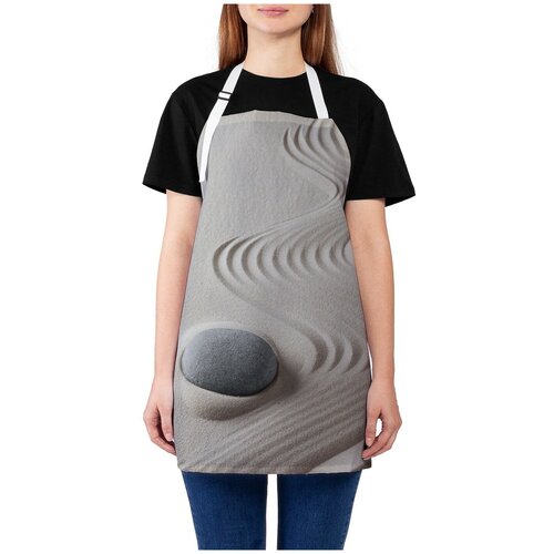 Фартук женский JoyArty для готовки "Камень в песке", универсальный размер