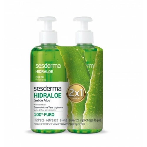 SesDerma Гель для лица и тела Hidraloe Алоэ, 250 мл, 2 шт.