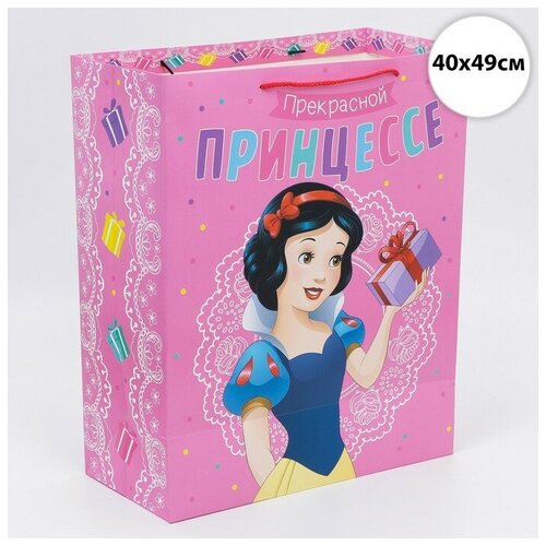 Disney Пакет подарочный "Прекрасной принцессе!", Принцессы, 40х49х19 см
