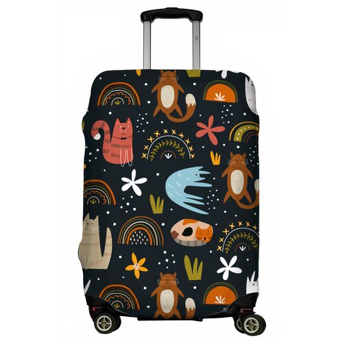 Чехол для чемодана LeJoy, размер M, оранжевый, черный