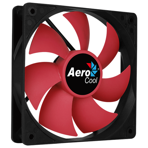 Вентилятор для корпуса AeroCool Force 12 PWM, черный/красный