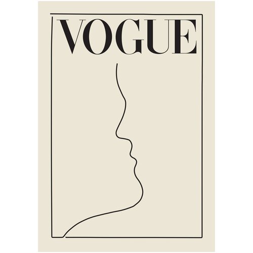 Постер / Плакат / Картина Vogue 40х50 см в подарочном тубусе