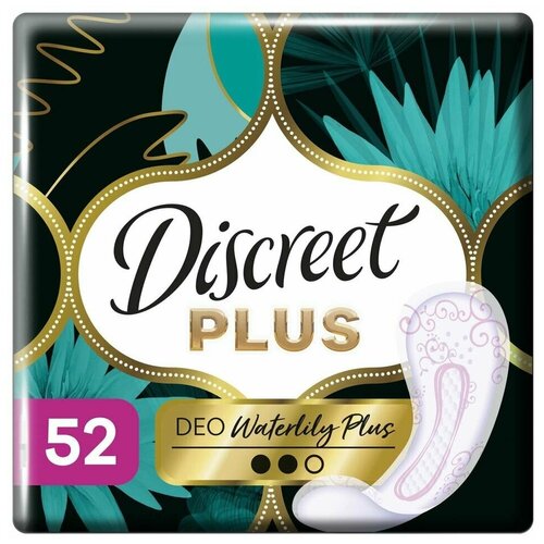 Прокладки Discreet Deo Water Lily Plus Trio ежедневные 52шт